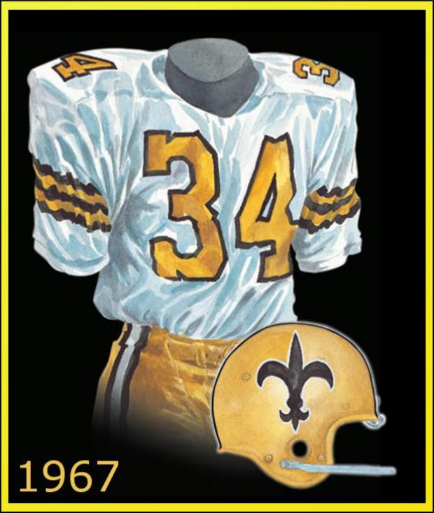 New Orleans Saints 1967 Uniform | NOSaintsHistory