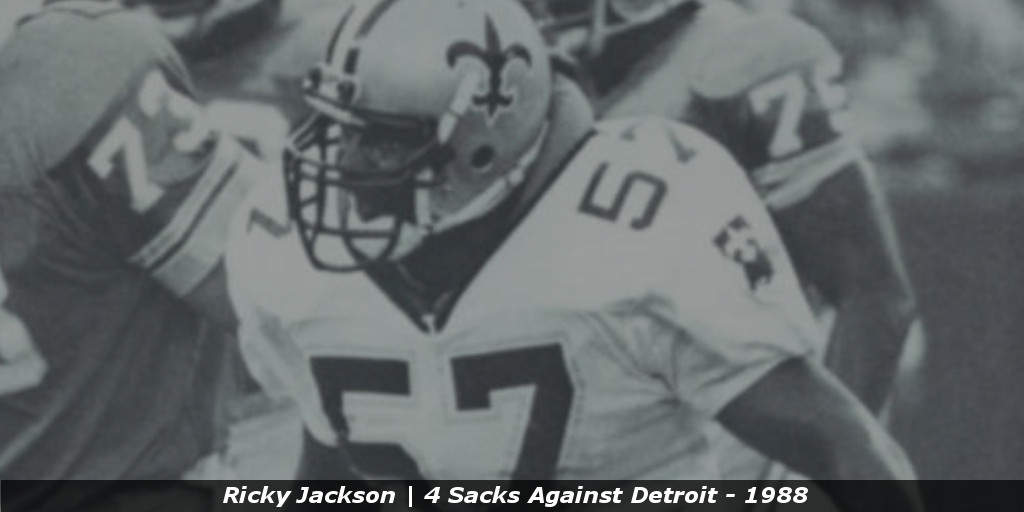 4 Sacks for Ricky Jackson | 1988 New Orleans Saints – New Orleans ...