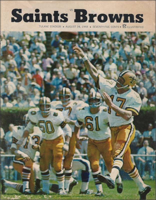 1968-saints-vs-browns-tulane-stadium-game-program-cover – New Orleans ...