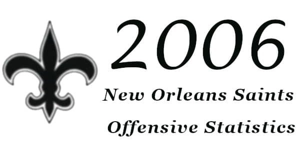 2006 New Orleans Saints Offense – New Orleans Saints History